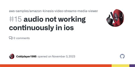Audio Not Working Continuously In Ios Issue Aws Samples Amazon