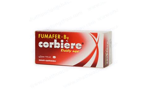 thuốc fumafer b9 corbiere daily use sanofi Điều trị phòng ngừa thiếu