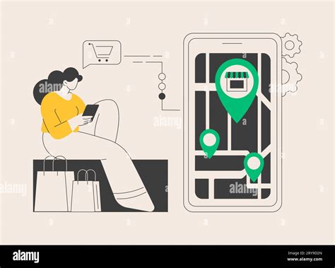 Store Locator Abstract Concept Vector Illustration Stock Vector Image