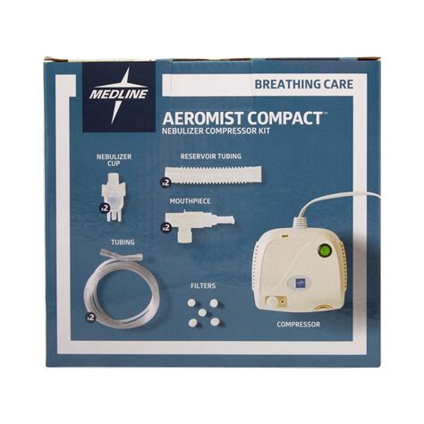Aeromist Nebulizer Compressor With Reusable Nebulizer Kit Medical