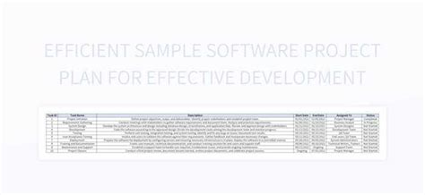 creating an effective software project plan for efficient development
