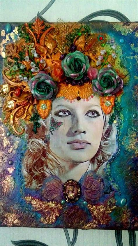 Портрет в технике Mixed Media от Lэlik Karaguj Dipinti Artistici