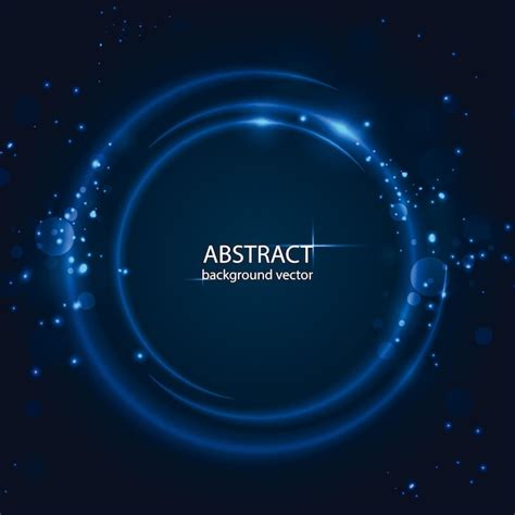 Premium Vector Blue Network Connection Technology Particles Lines Light