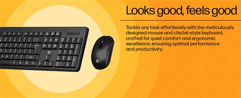 Amazon In Buy HP KM Wireless Mouse And Keyboard Combo Full Size Ergonomic Design Button