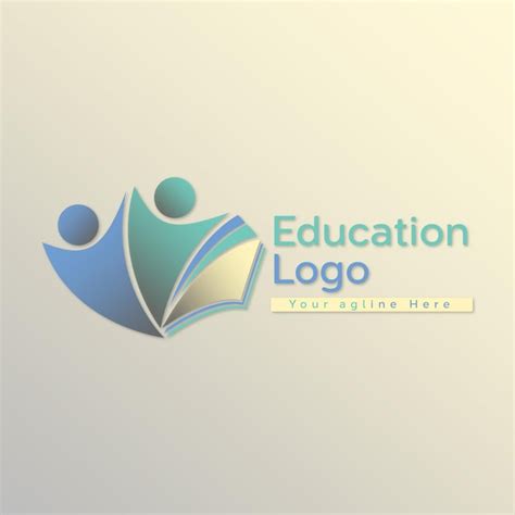 교육 로고 디자인 프리미엄 Ai 생성 벡터
