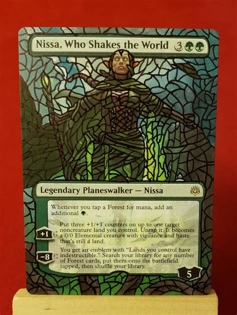 Nissa Who Shakes The World Stained Glass Rmtgaltered