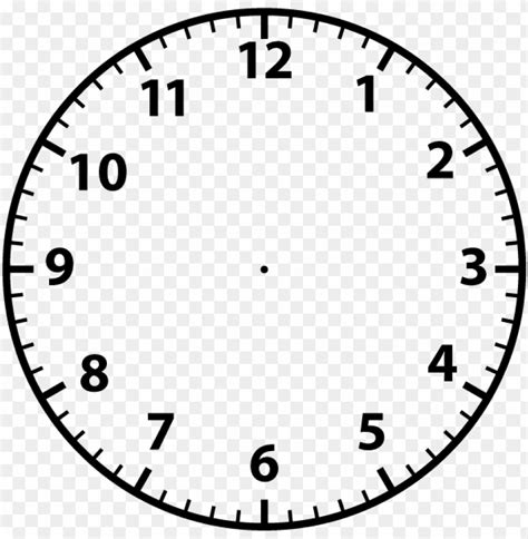 Analog Clock Face Template