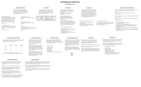 Temas Vistos En Clase Diapositivas De Matemáticas Docsity
