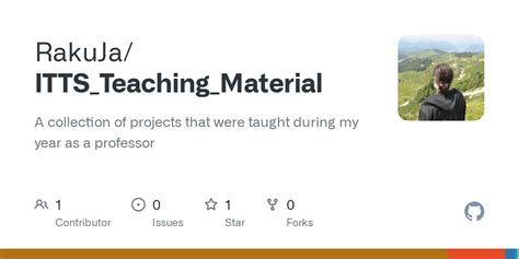 github rakuja itts teaching material a collection of projects that