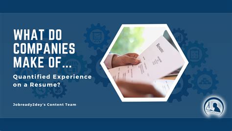 What Do Companies Make Of Quantified Experience On A Resume