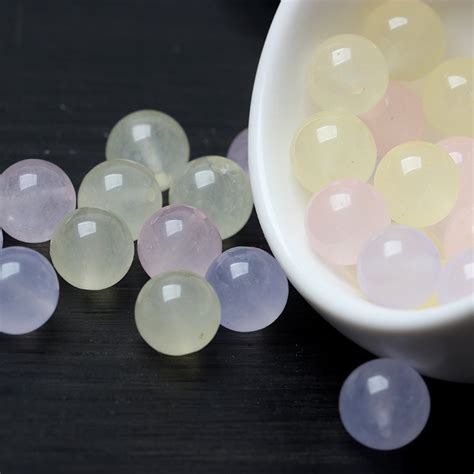 三色玉髓散珠子圆珠半成品配件diy手工水晶饰品浅色玉髓玛瑙单珠虎窝淘