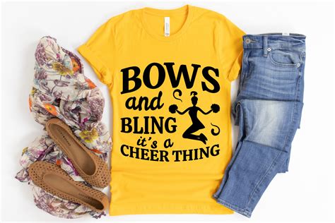 Bows And Bling Its A Cheer Thing Svg Cheer Svg Cut File Etsy