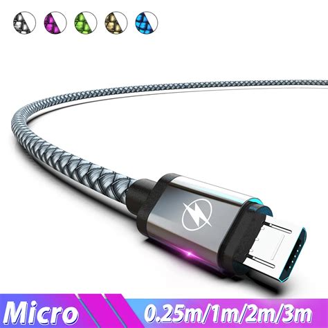 M M M Long Micro Usb Charging Cable Mobile Phone Charger Cable Cord For Samsung Galaxy A A