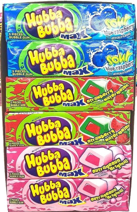 Buy Hubba Bubba 18 Pack Bubble Gum Variety Pack Original Strawberry