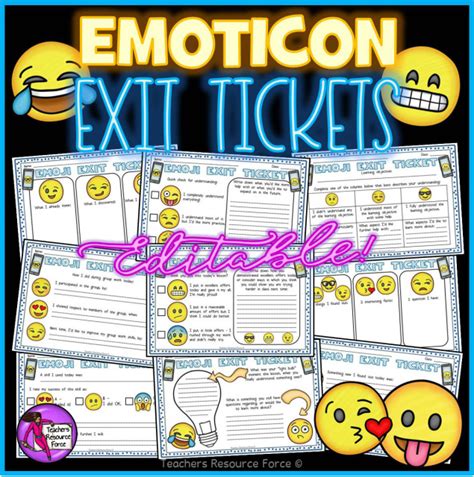 Emoji Exit Tickets