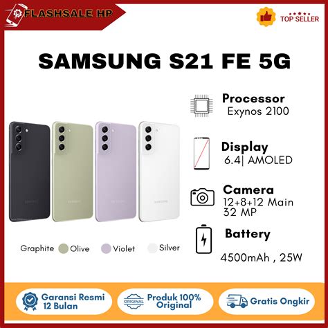 Jual Samsung Galaxy S21 Fe 5g Ram 8256gb Garansi Resmi Samsung Di