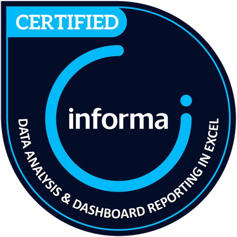 data analysis and dashboard reporting in excel credly