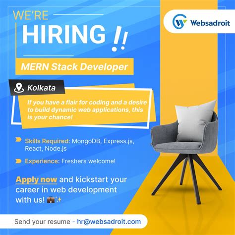 Mernstack Fullstackdeveloper Website Webdeveloper Hiring2024 Jobvacancy Websadroit