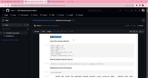 [video] Aiswarya Sgi On Linkedin Eda Globalterrorism Internship Taskcompleted