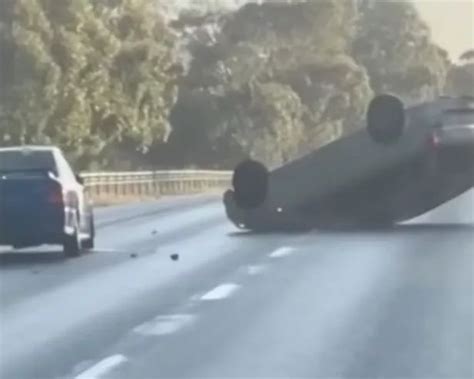 Driver Chases Motorist With Knife After Flipping Car On Motorway In