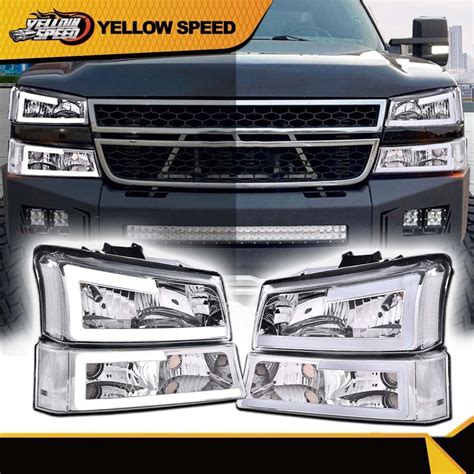 Fit For 2003 2006 Chevrolet Silverado 1500 2500hd 3500 Headlights