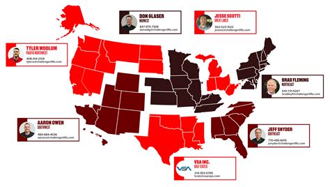 Sales Map For Website Challenger Lifts