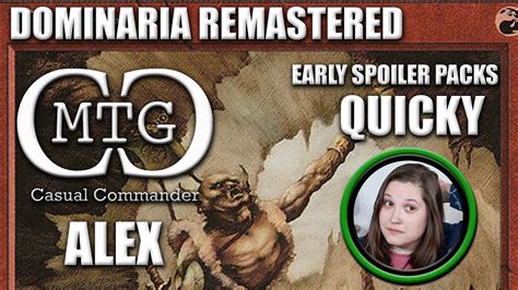 Mtg Casual Commander Quicky Alex Dominaria Remastered 01 Youtube