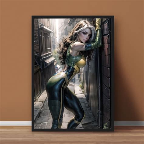 Poster Sexy Rogue X Men Marvel Comic Mcu Art Anime Poster Print 8x12