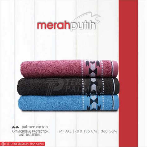 Jual Handuk Merah Putih Axe 50x100 And 70x135 Dewasa Handuk Mandi Towel