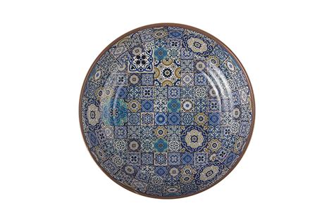 Melange 6 Piece 100 Melamine Dinner Plate Set Moroccan Tiles