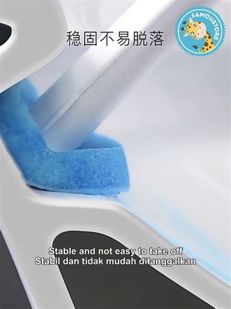Famoustore Disposable Silicone Toilet Bowl Brush Cleaner Berus Toilet