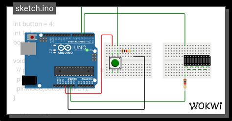 Push Button 1 Wokwi Esp32 Stm32 Arduino Simulator