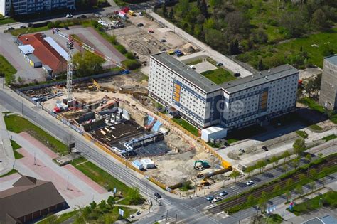 Berlin Von Oben Eckhaus Baustelle Zum Neubau Eines Wohn Und
