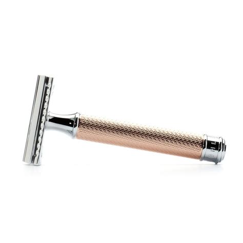 Muhle R89 Double Edge Classic Safety Razor Rose Gold Handle — Fendrihan