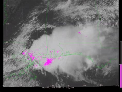 Animation Of A Mesoscale Convective Complex Near The Gulf Coas This Animation Shows The