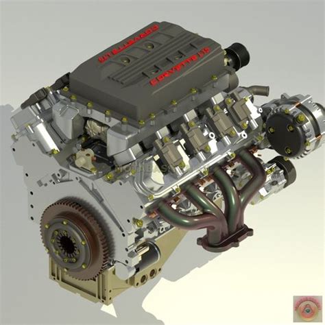 🚙 Chevrolet Lt5 Engine・ Stl File For 3d Printing・cults