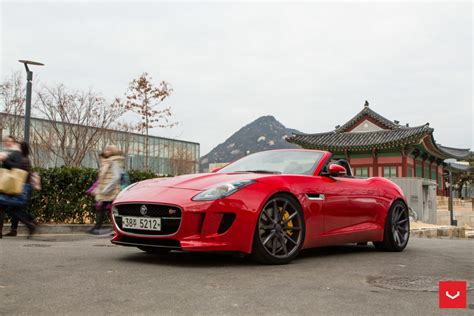 Jaguar F Type R Roadster Vossen Hybrid Forged Series Vfs 1 Vossen