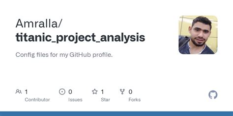 github amralla titanic project analysis config files for my github