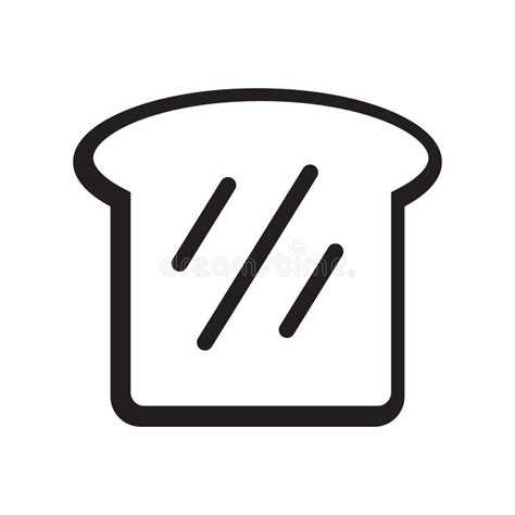 Bread Slice Icon Stock Vector Illustration Of Bread 386366148