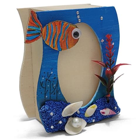 연필꽂이액자 만들기 바다3종 택1 키즈킹 창의미술 만들기