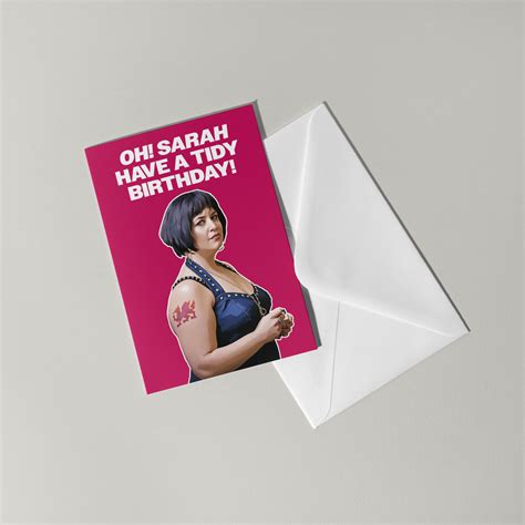 Nessa Gavin And Stacey Personalised Birthday Card Fly Prints Ltd