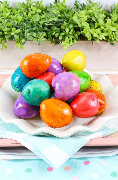 Easter Egg Dyed Potatoes