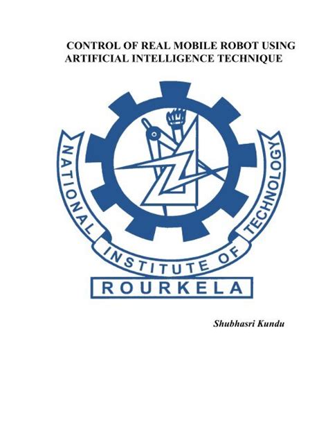 Control Of Real Mobile Robot Using Artificial Intelligence Ethesis