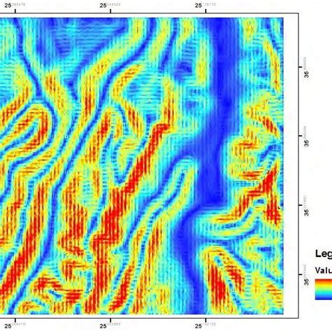 a selected area plotted using matlab scale represents the