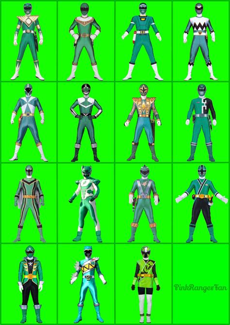 Green Power Rangers By Pinkrangerfan On Deviantart