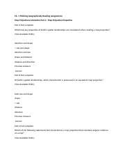 Ch Map Projections Animation Part Map Projection Properties Docx Ch Thinking