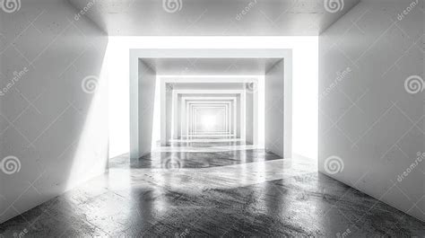 An Optical Illusion Mirror Creates The Appearance Of An Infinite