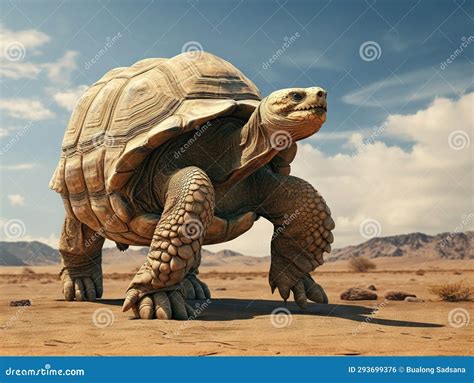 Ai Generated Illustration Wildlife Concept Of Giant Turtle Stock