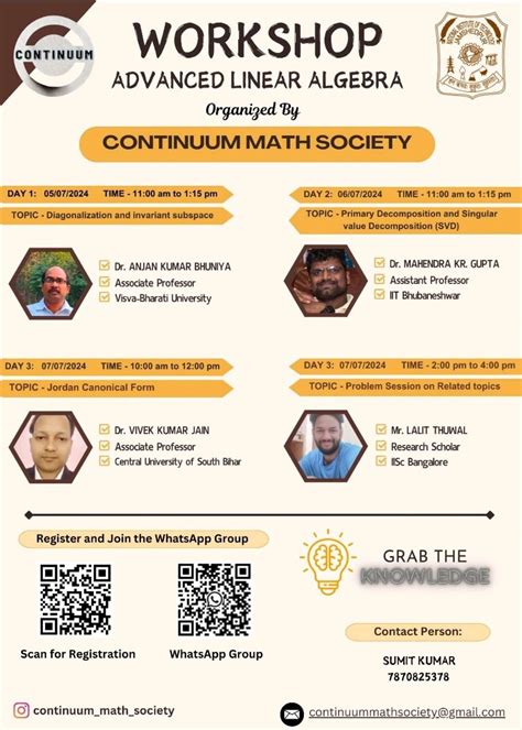 Continuum Math Society On Linkedin We Are Excited To Announce A 3 Day