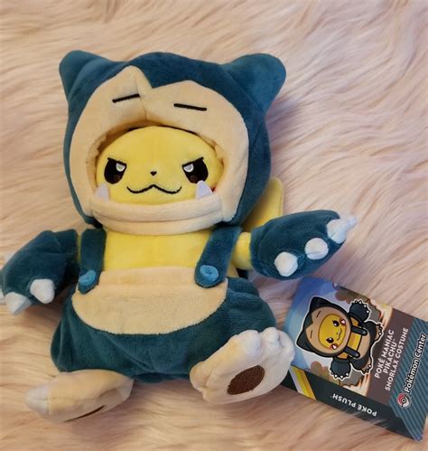 Poke Maniac Snorlax Costume Pikachu Plush Plushies Stuffed Pokemon